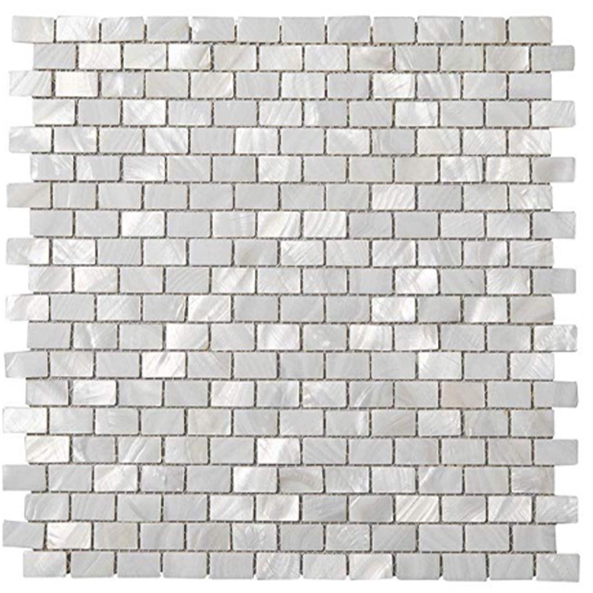 Handmade Genuine White Brick Mother of Pearl Mosaic Tile for - Etsy Canada