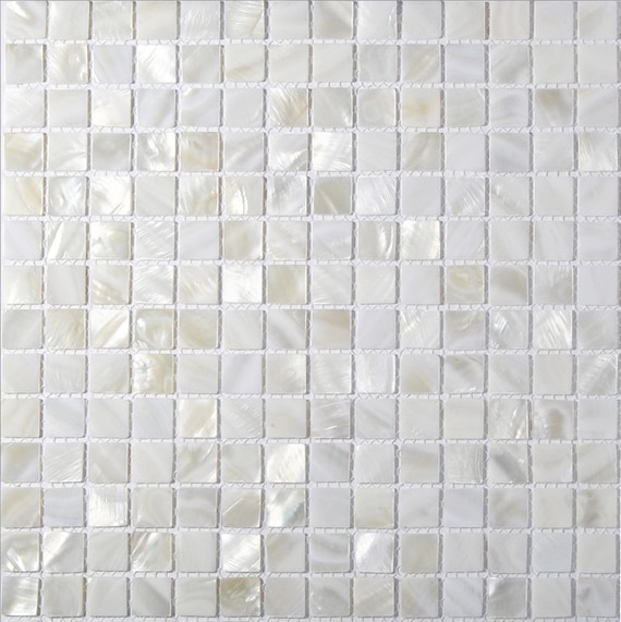 Handmade White Square Mother of Pearl Mosaic Tile for Bathroom - Etsy