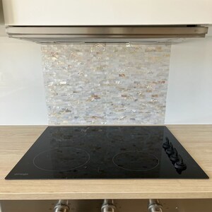 Handmade Serene Groutless Brick Mother of Pearl Mosaic Tile for ...