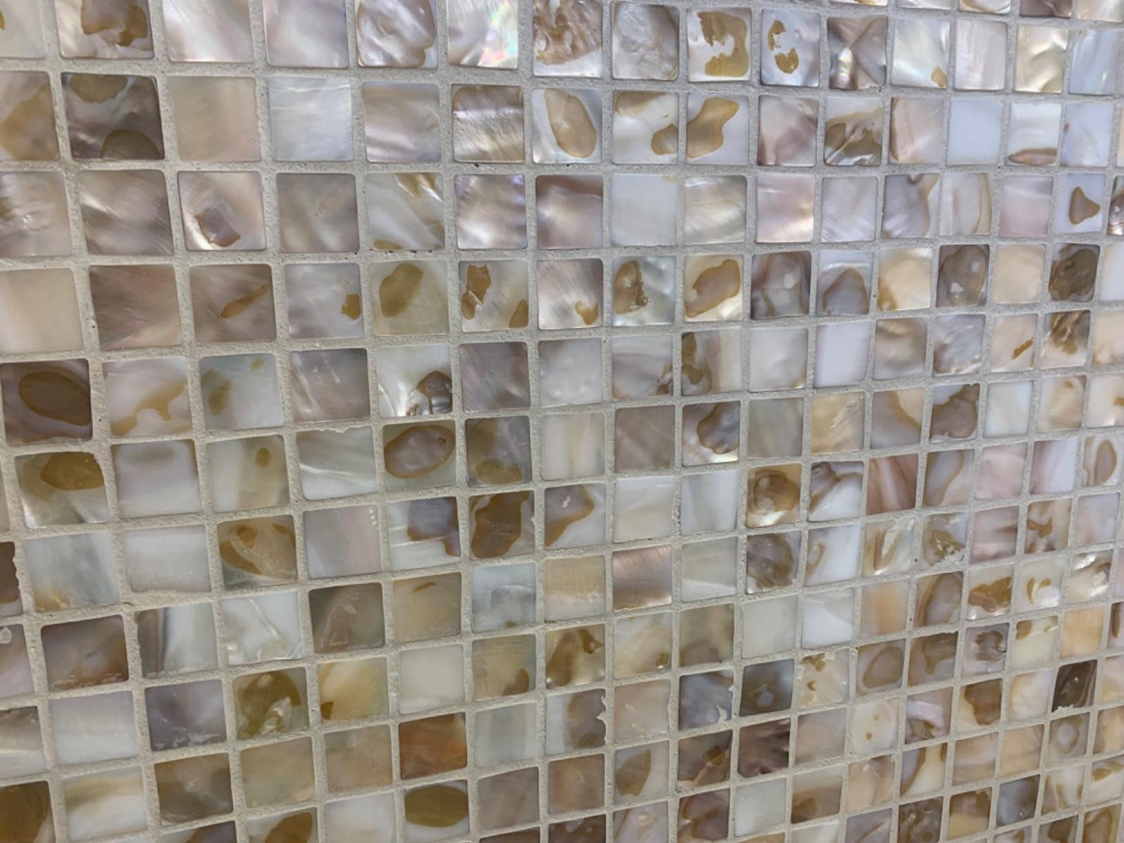 Iridescent Mother of Pearl Tile | Handmade Shell Mosaic for Kitchen ...