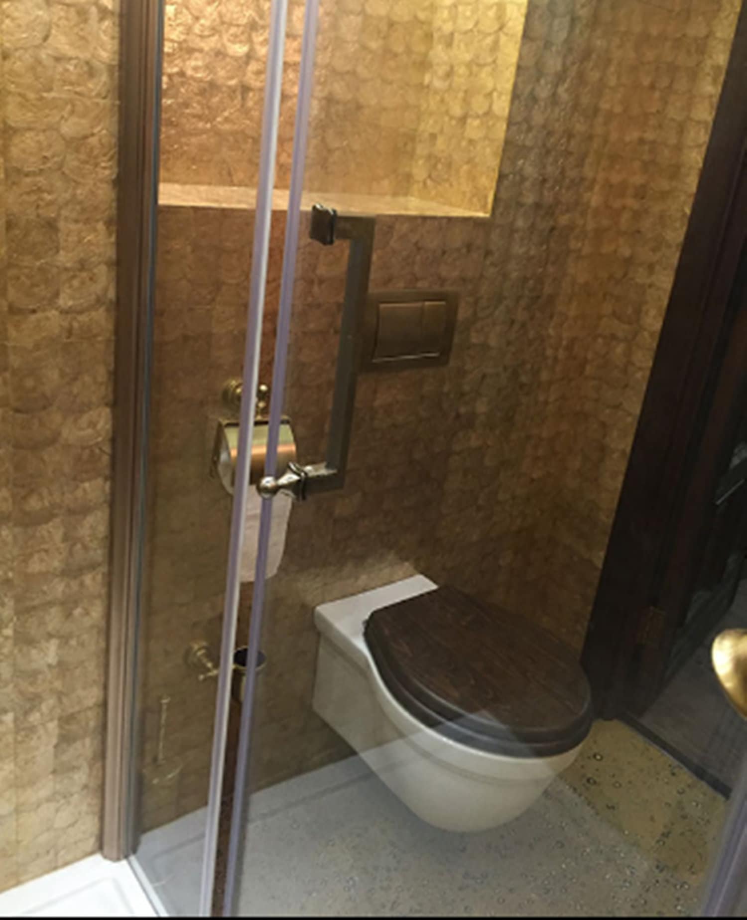 Handmade Epoxy Golden Mother of Pearl Capiz Tile for Bathroom,kitchen ...