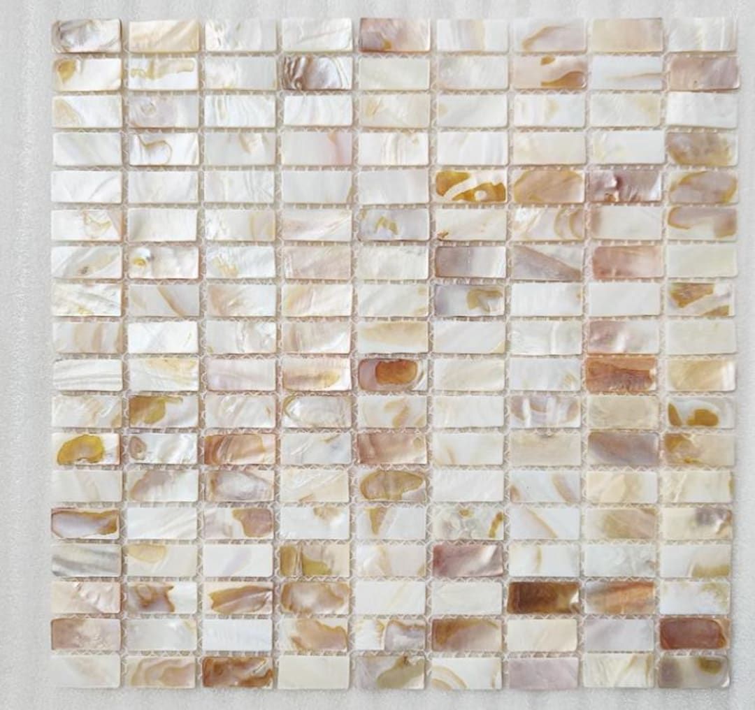 Iridescent Rectangular Mother of Pearl Tile for Kitchen Bathroom and ...