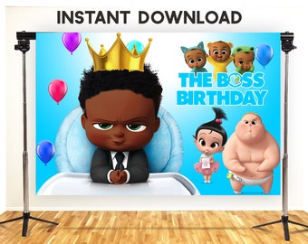 Boss baby backdrop | Etsy