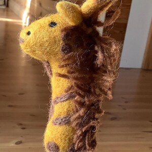 Filz Fingerpuppe Giraffe LÖWE Krokodil Zebra LEOPARD Elefant ...