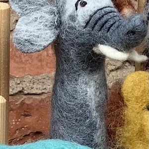 Filz Fingerpuppe Giraffe LÖWE Krokodil Zebra LEOPARD Elefant ...