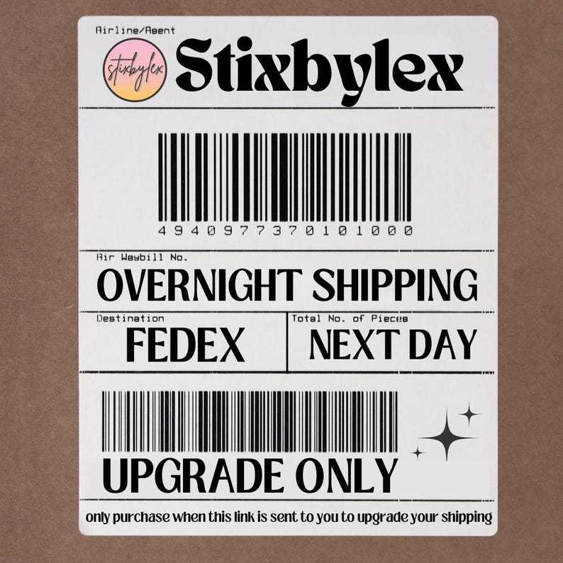 FEDEX Overnight Shipping Upgrade - Etsy