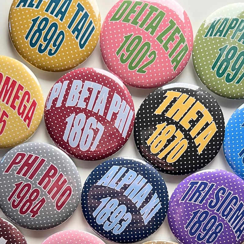 Sorority Buttons - Etsy
