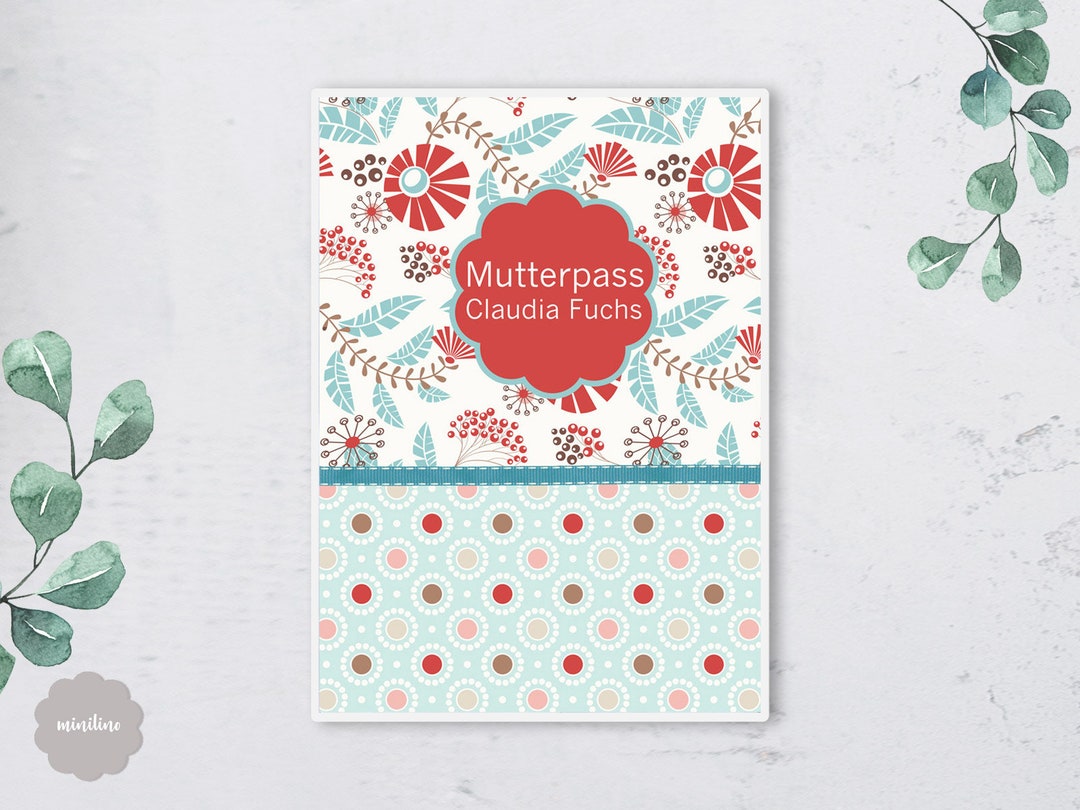 Blue Flowers, Mother Pass Envelope With Name - Etsy