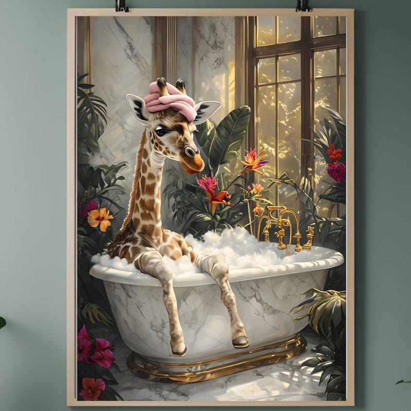 Giraffe Bathroom - Etsy