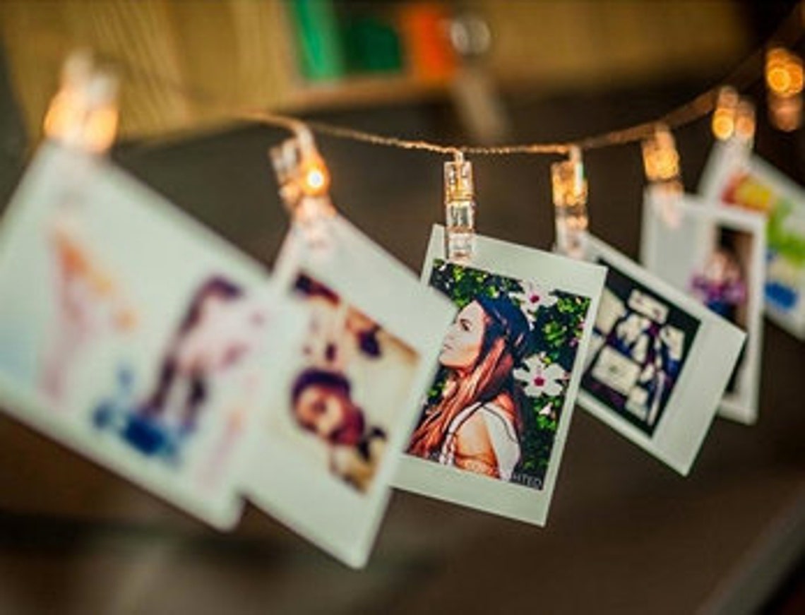 20 LED Clip Lights - 9ft Length - Twinkle Lights - LED Picture Lights ...