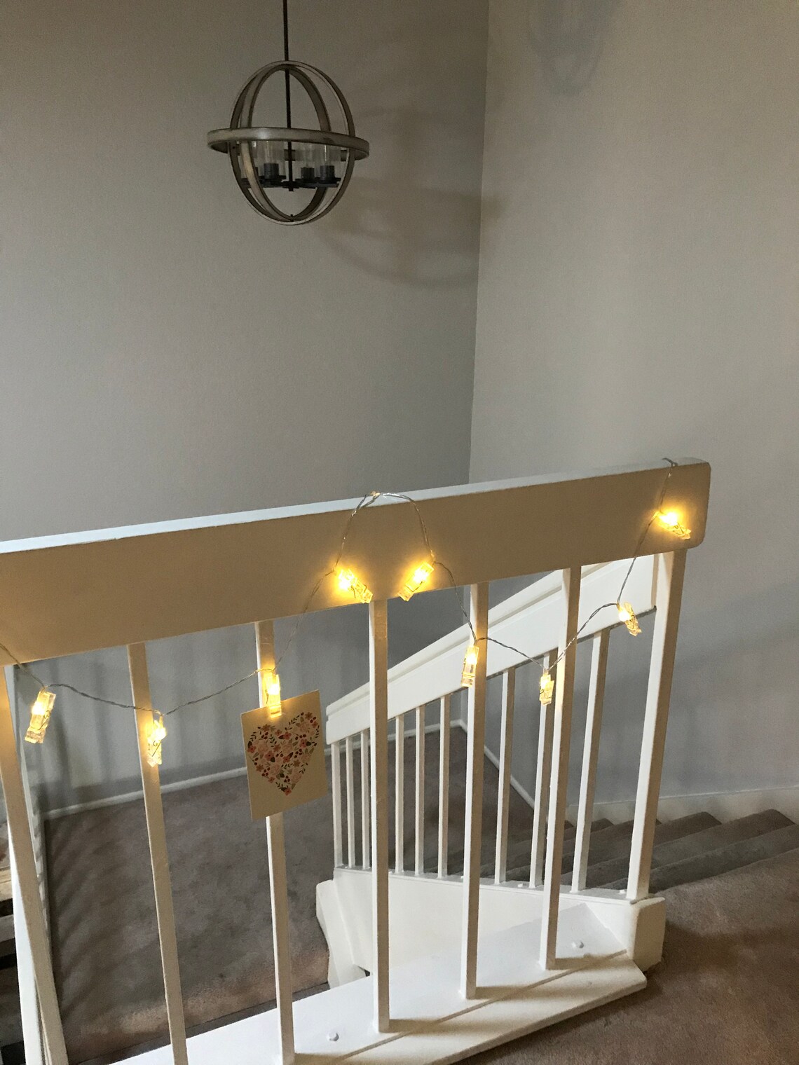 20 LED Clip Lights - 9ft Length - Twinkle Lights - LED Picture Lights ...