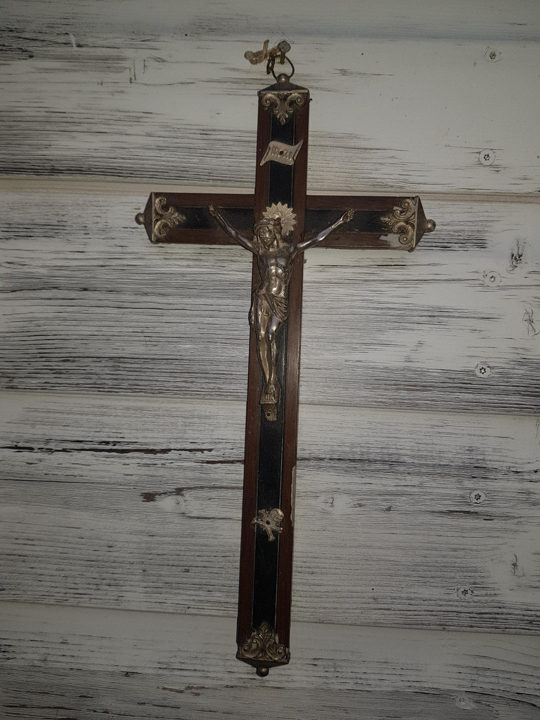 Very Old CROSS Crucifix Jesus Holy Figure 61 Cm Wall Cross House Altar ...