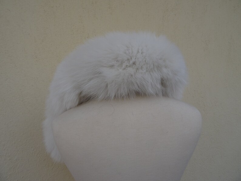 Real Fox Hood Trim Fox Fur Collar.creme White Fox Fur Hood - Etsy