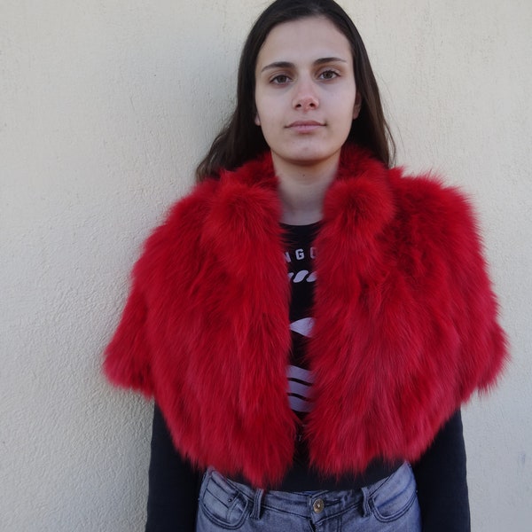 Red Fox Fur Stole - Etsy