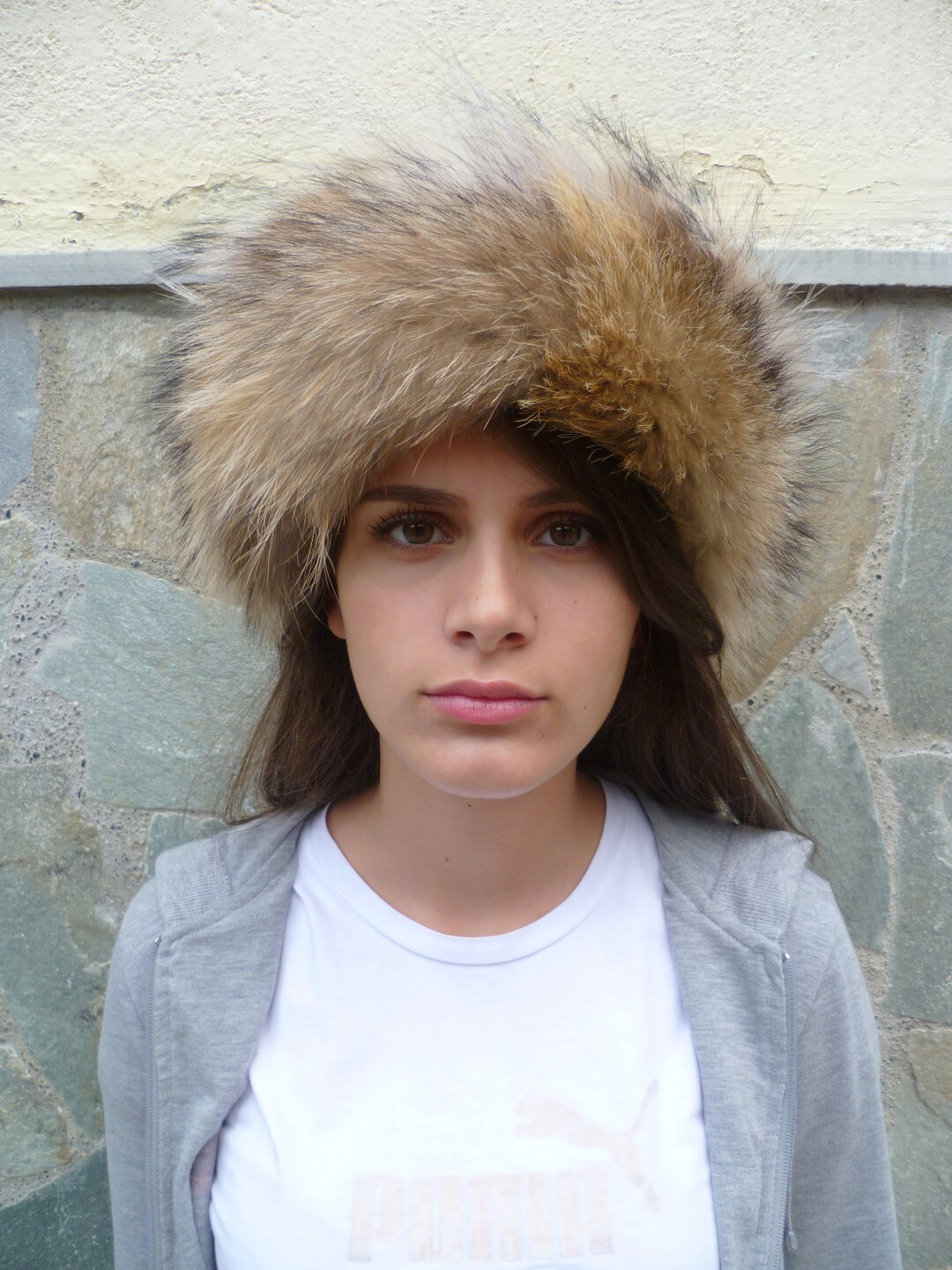 Natural Fin Raccoon Real Fur Head Band/fur Neck Warmer. - Etsy