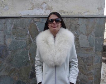 White Fur Collar - Etsy