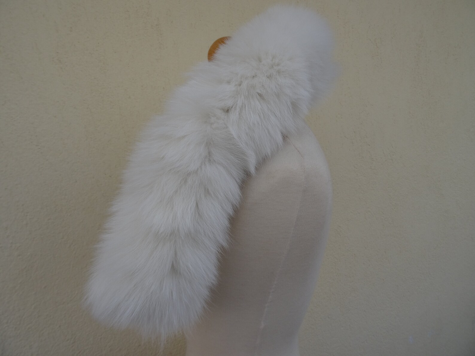 Real Fox Hood Trim Fox Fur Collar.creme White Fox Fur Hood - Etsy