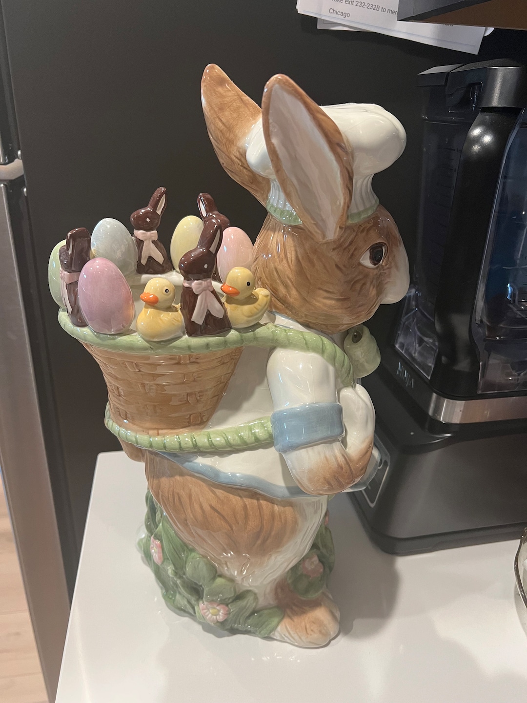 Vintage Rare Kaldun and Bogle Large Ceramic Easter Rabbit Planter Vase ...