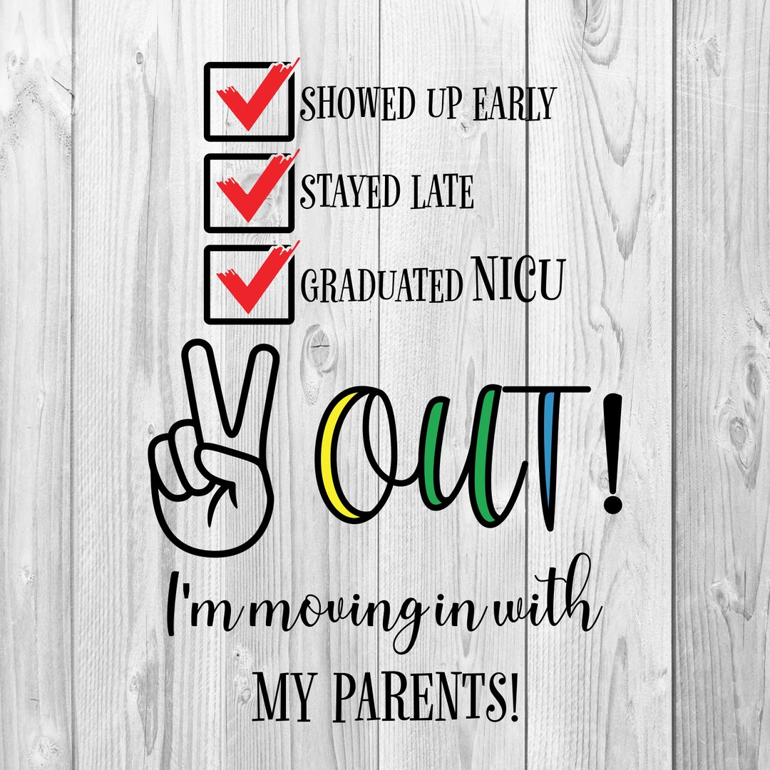 Peace Out NICU Svg, Png En Studio 3 Bestanden - Etsy