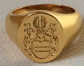 Family crest ring | Etsy