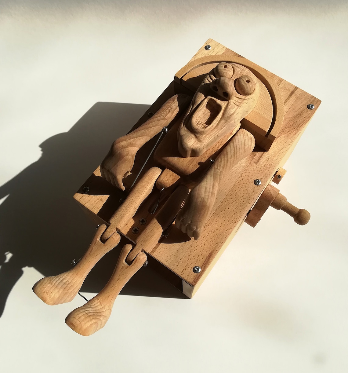 THE AWAKENIG. A Wooden Contemporary Automaton. Handmade. - Etsy