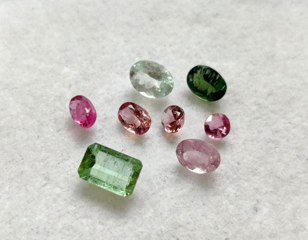 8pcs Tourmaline Lot Jewelry 5ct High Quality Natural Tourmaline Loose ...