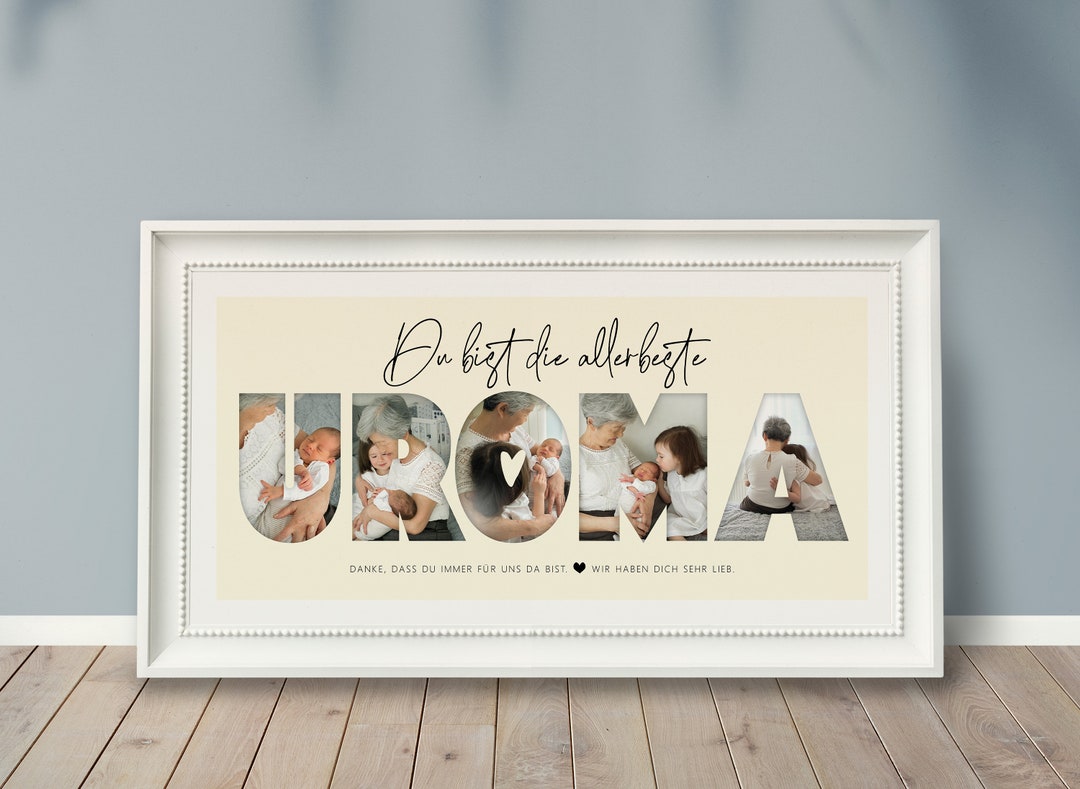 Foto-Poster *UROMA*, personalisiertes Geschenk, Foto-Collage, Geschenk ...