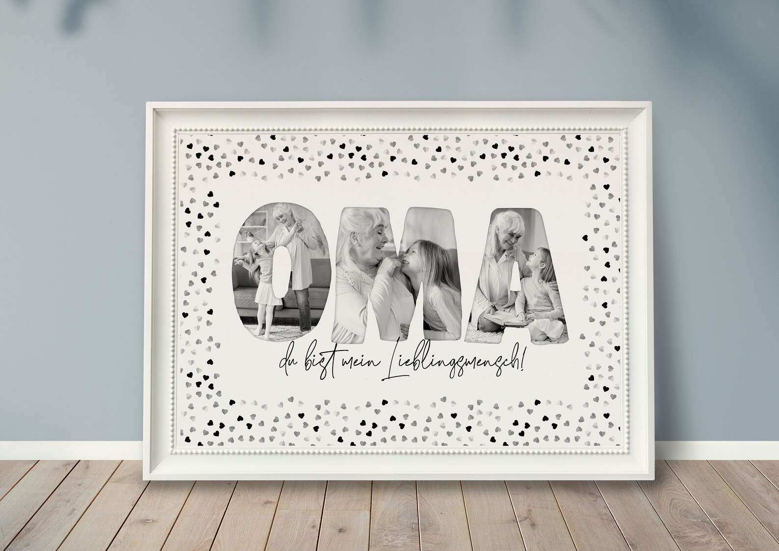 Foto-Poster OMA HERZEN personalisiertes Geschenk | Etsy
