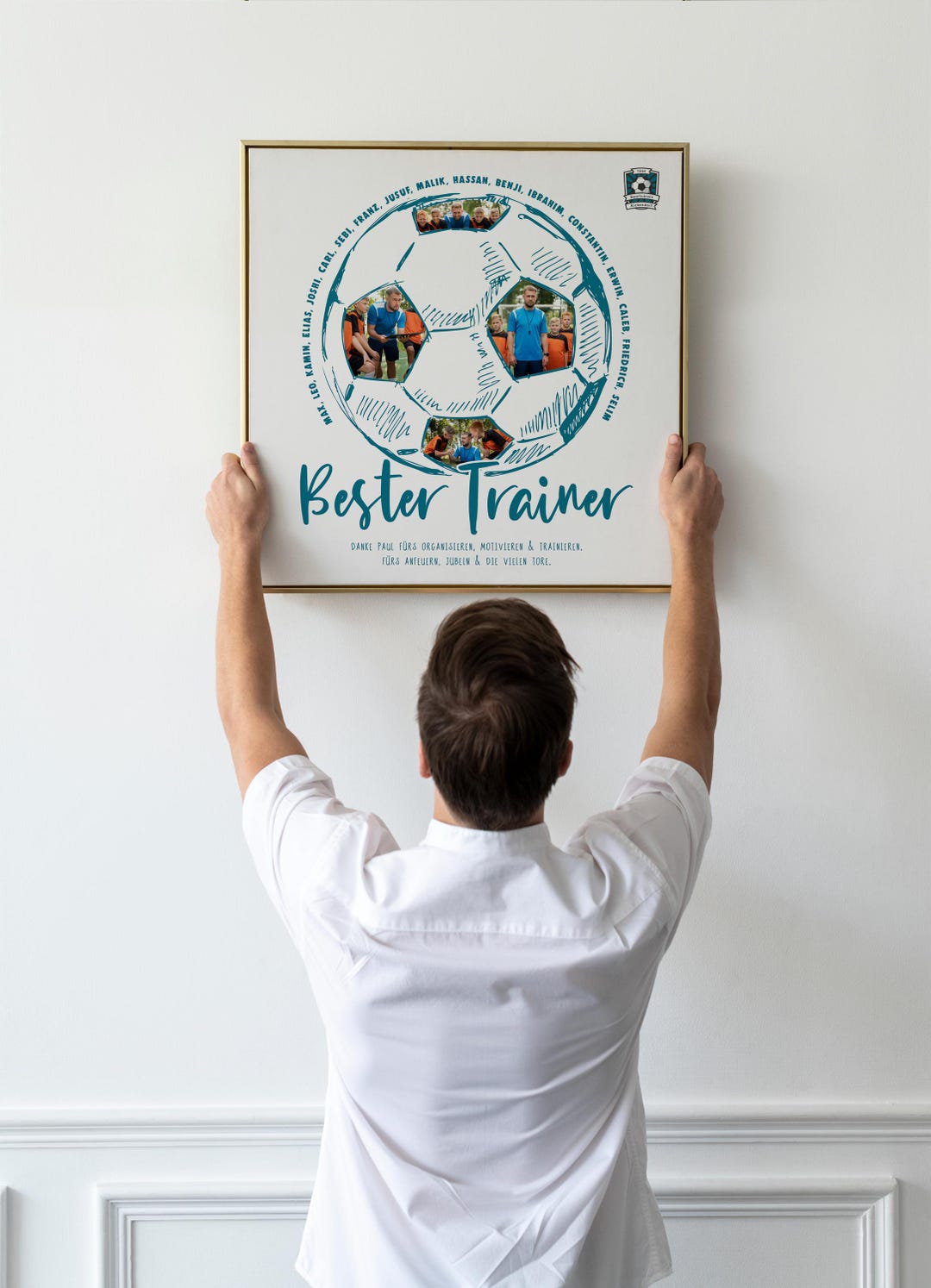 Photo Gift *THANK YOU COACH*, Personalized Gift, Photo Collage ...
