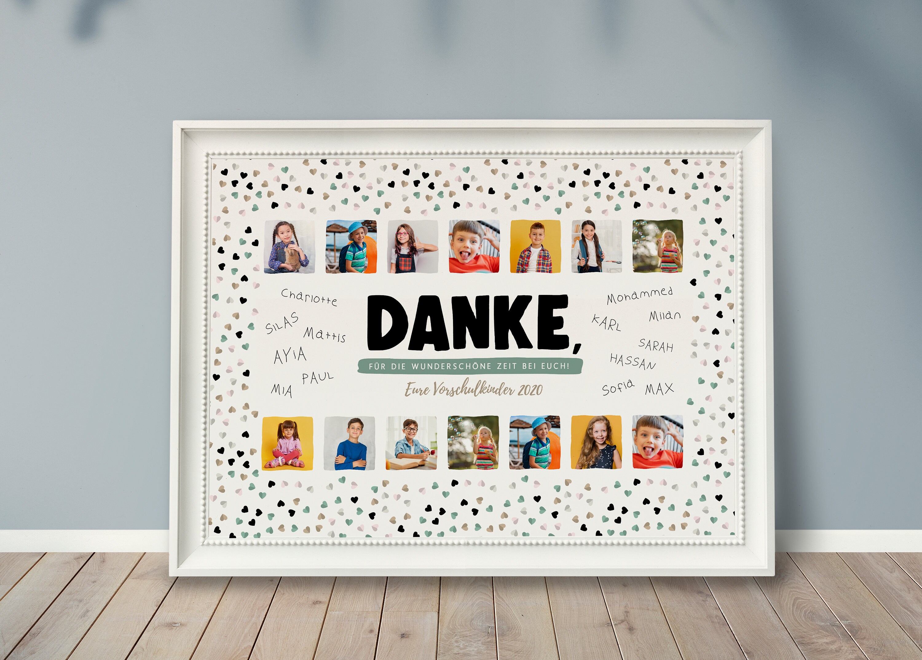 Kindergarten Abschied HERZEN personalisiertes | Etsy