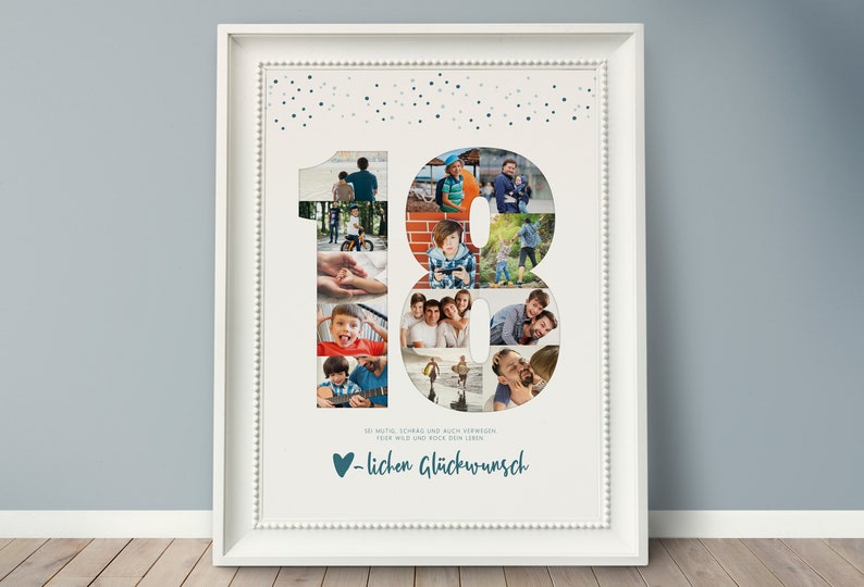 Foto-Poster GEBURTSTAG personalisiertes Geschenk - Etsy.de