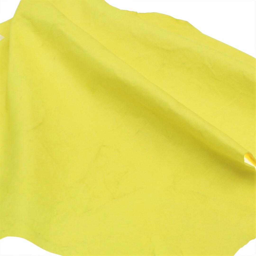 Lambskin Yellow Neon Crunch Antique Design 1.0 Mm Thick Upper Leather ...