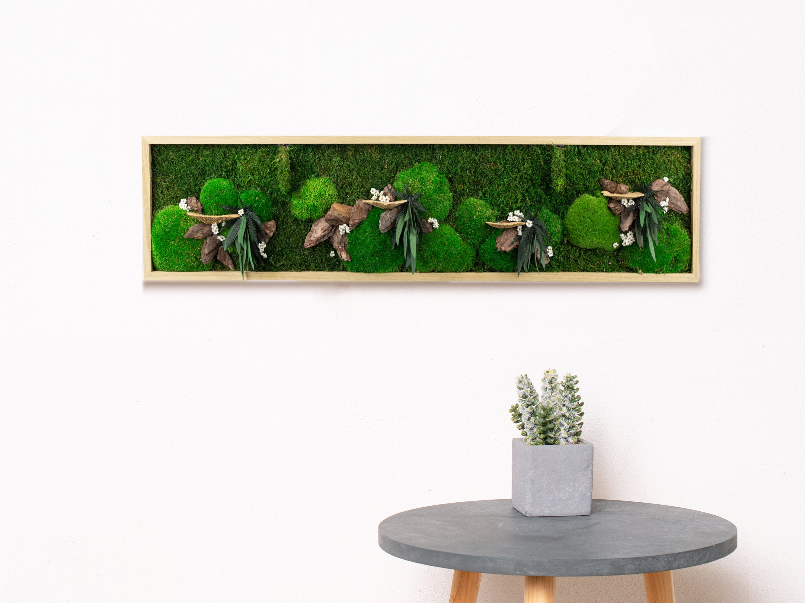 Beautiful Preserved Moss Artwork's With LED Lights Live Moss LED Wall ...