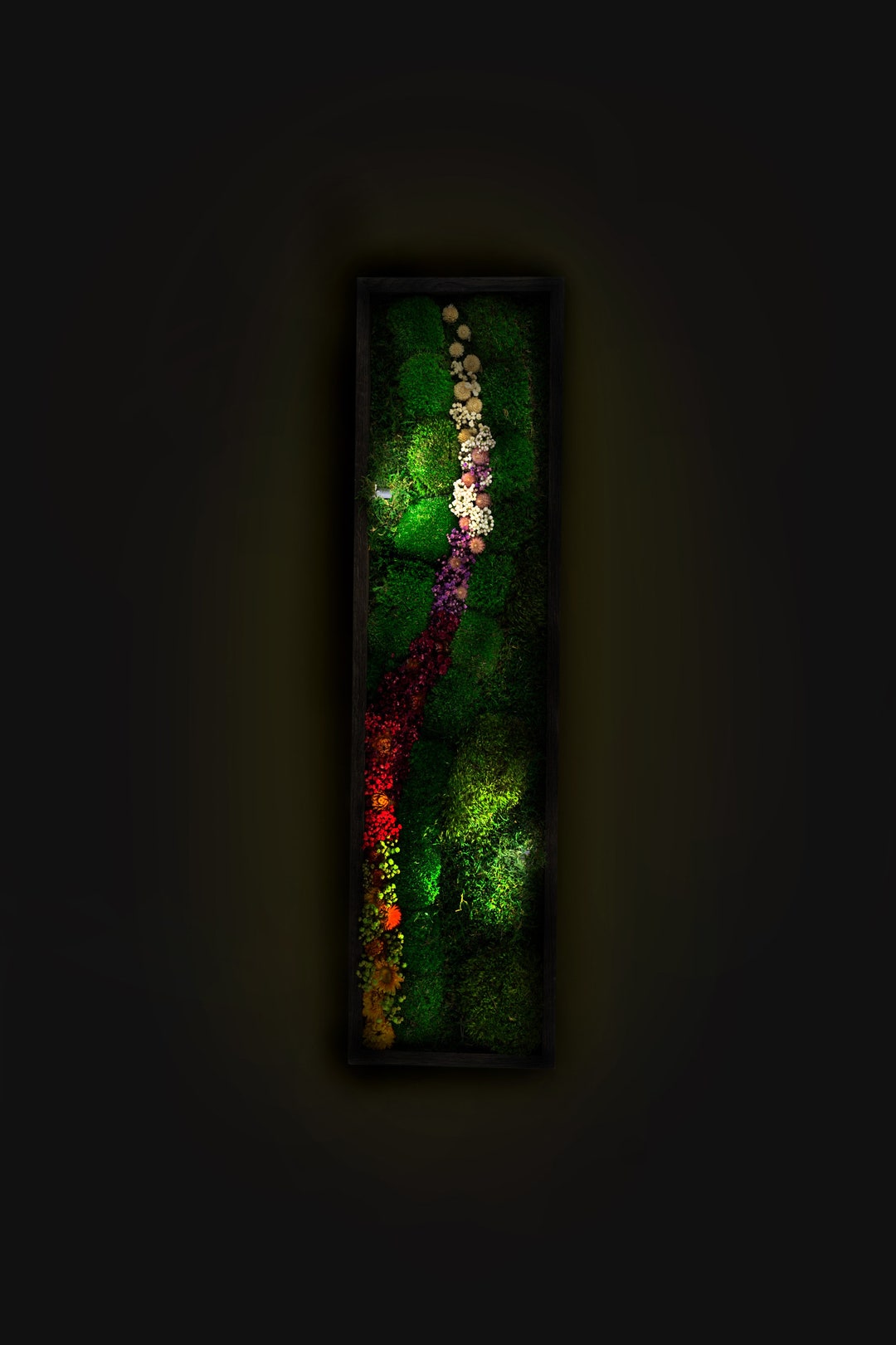 Handmade Plant Artwork | Moss Artwork | Natural Oak and Plants Wall Art ...
