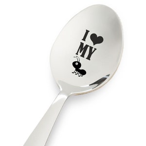 Mothers Day Gift for Aunt Love You Aunt Stamped Spoon for Coffee or Tea ...