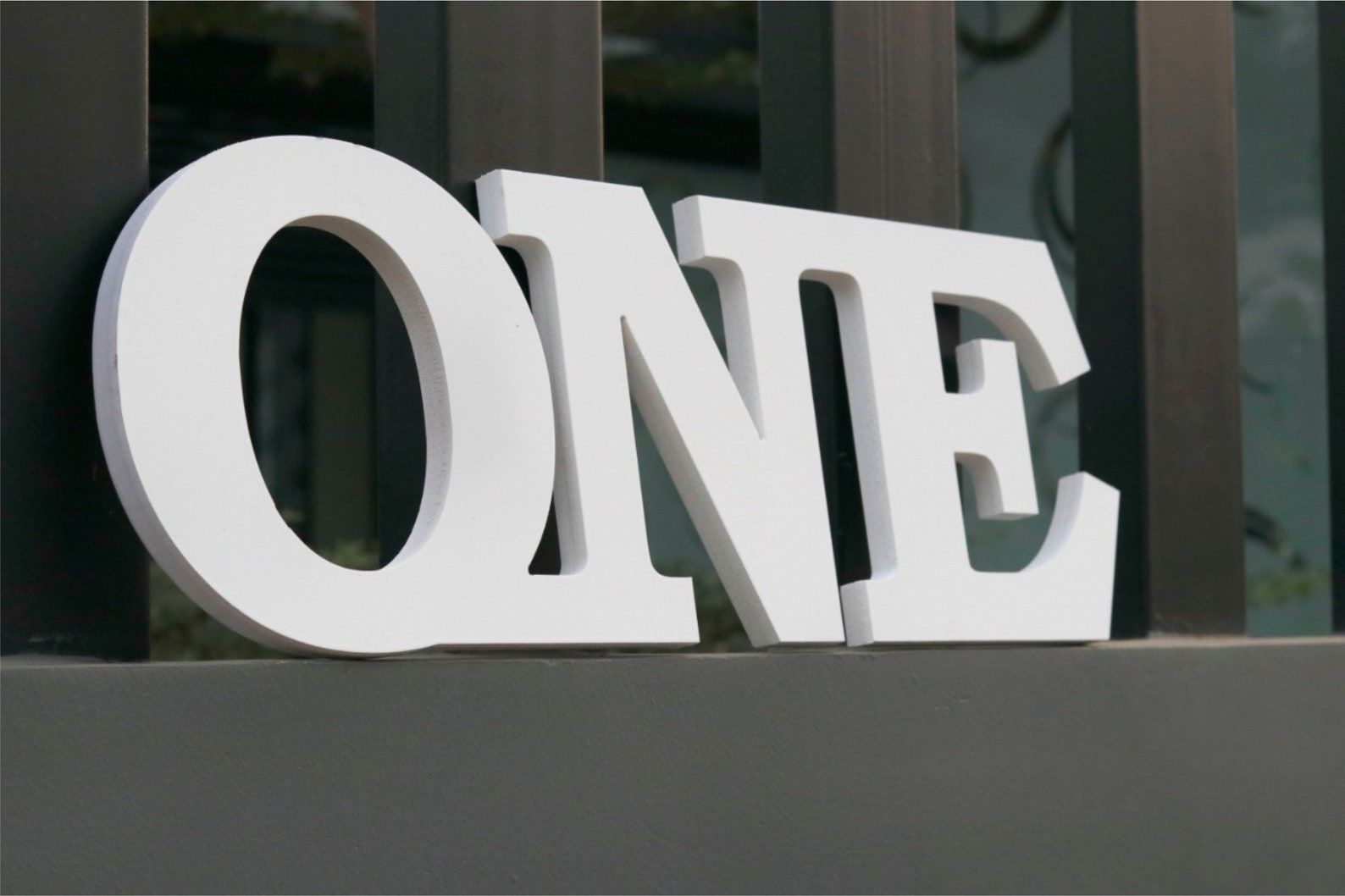 ONE Sign for First Birthday Decor Freestanding Letter 1st | Etsy