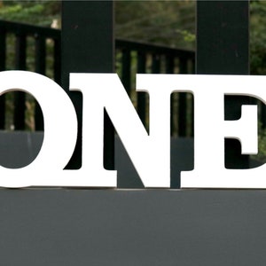 ONE Sign for First Birthday Decor Freestanding Letter 1st | Etsy