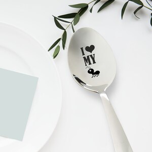 Mothers Day Gift for Aunt Love You Aunt Stamped Spoon for Coffee or Tea ...