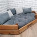 XL Wooden Corner Dog Bed in Grey Jumbo Cord With Matching Cushions - Etsy
