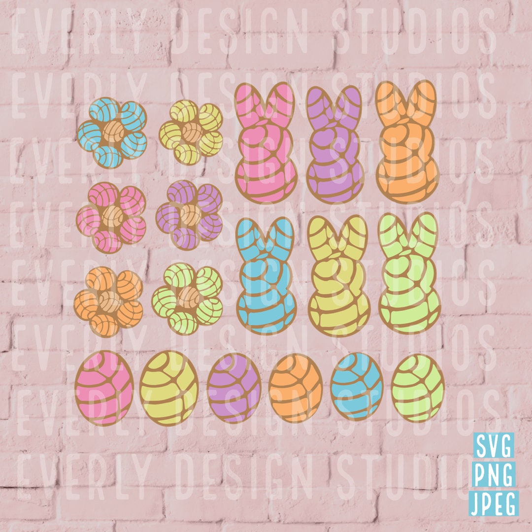 Peep Svg, Mexican Sweet Bread Svg, Concha Peeps, Layered Svg - Etsy