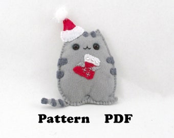 Felt cat pattern | Etsy