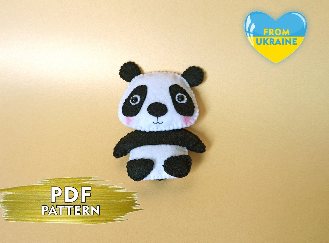 Panda Pattern PDFSVG, Cute Jungle Animals, Panda Bear Digital Pattern ...