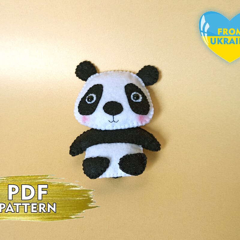 Felt Panda Pattern - Etsy