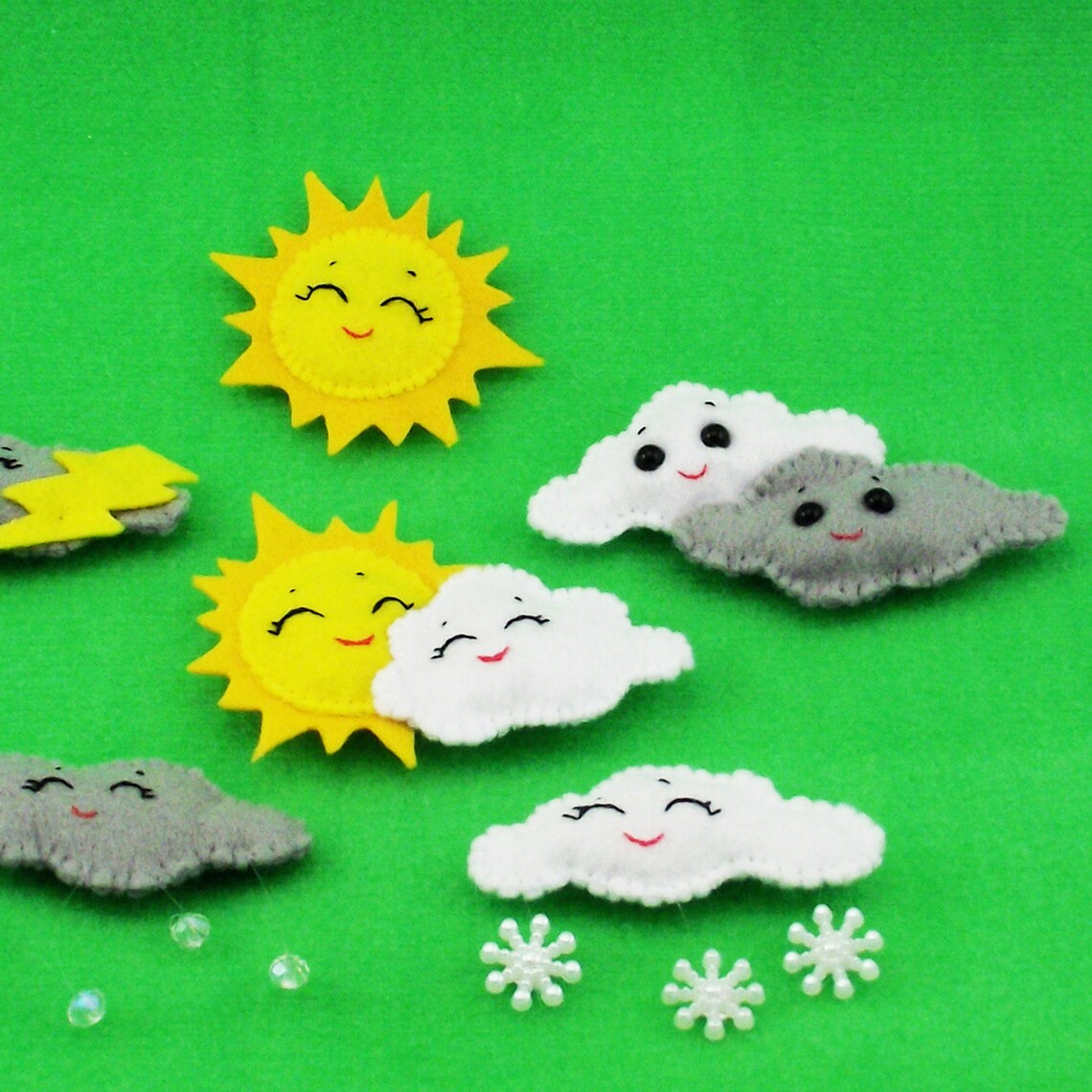Weather Chart Pattern PDF Felt Baby Sensory Board Toddler Quiet Toy ...