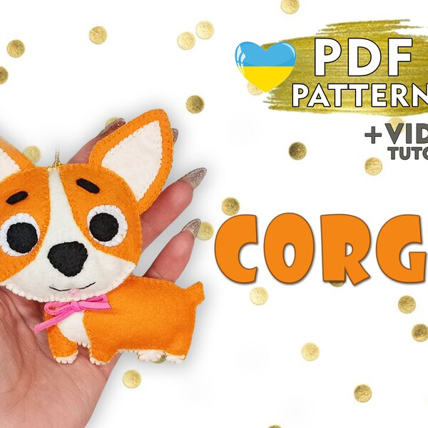 Corgi Felt Pattern - Etsy