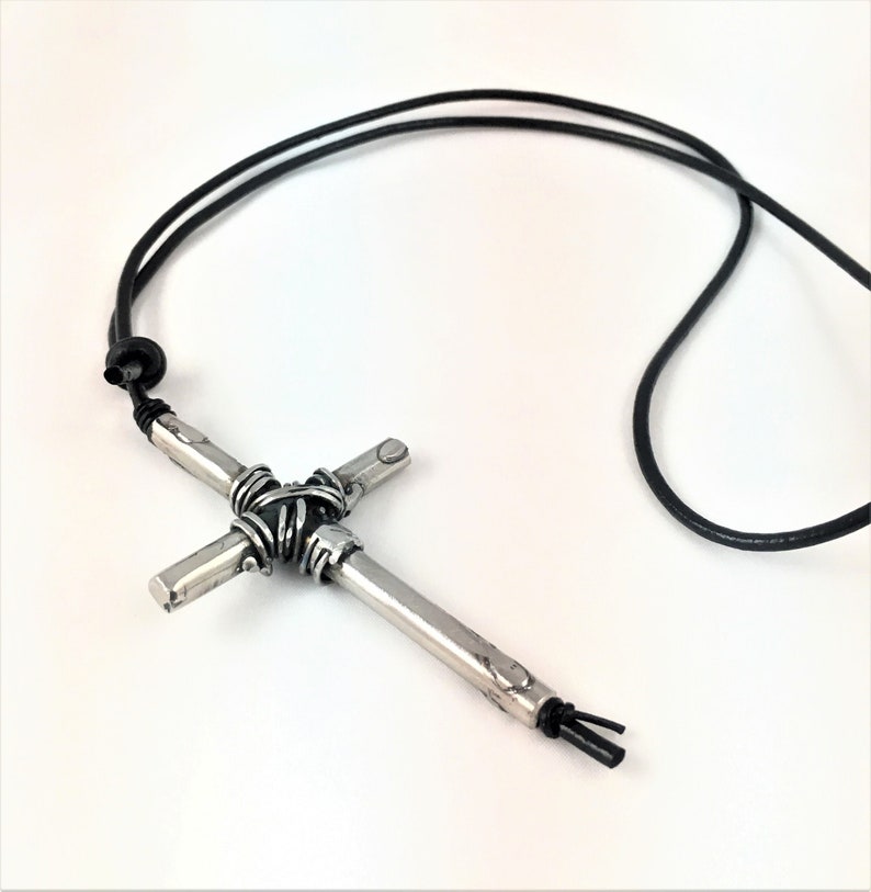 Large Cross Necklace Long Cross Necklace Women Cross | Etsy