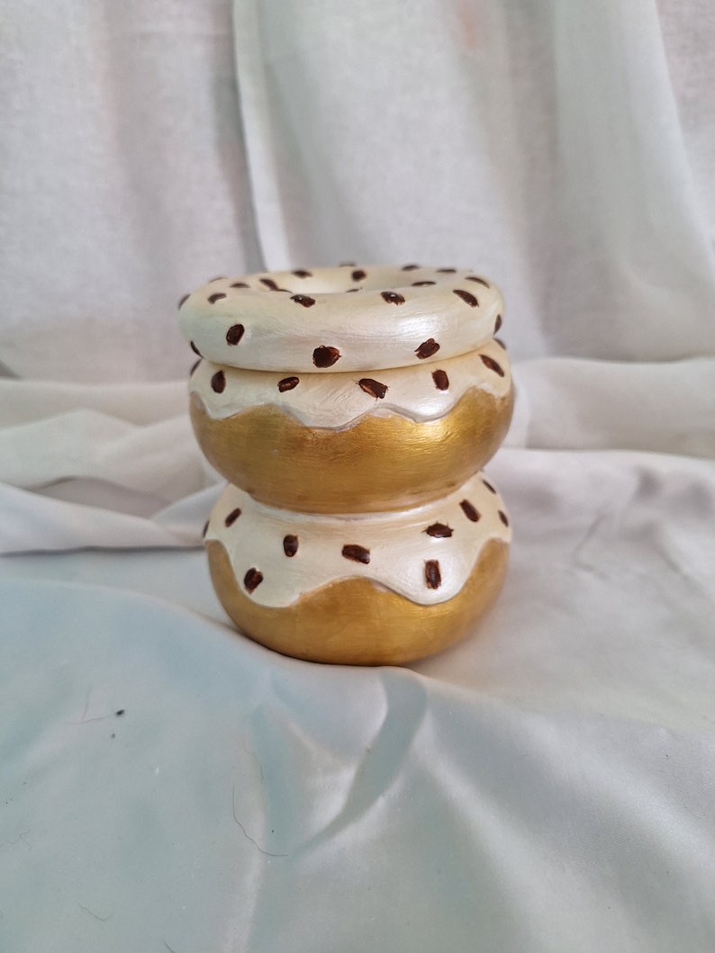 Double Stack White Pink Baby Blue Yellow Glitter Metallic Painted ...