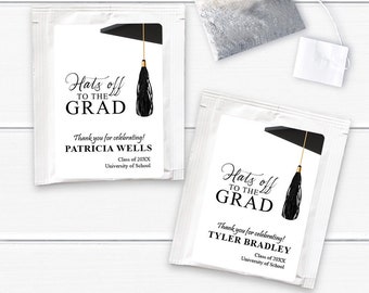 30 Graduation Tea Bag Favors - Etsy