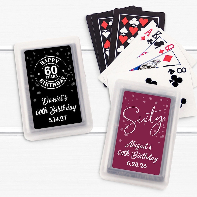 Playing Cards 60 Birthday - Etsy