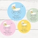 Baby Shower Labels, 24 Pcs Baby Stroller Personalized Baby Shower ...